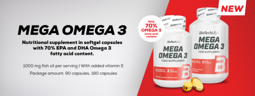 BIOTECH USA Mega Omega 3 90caps | MuscleAttack